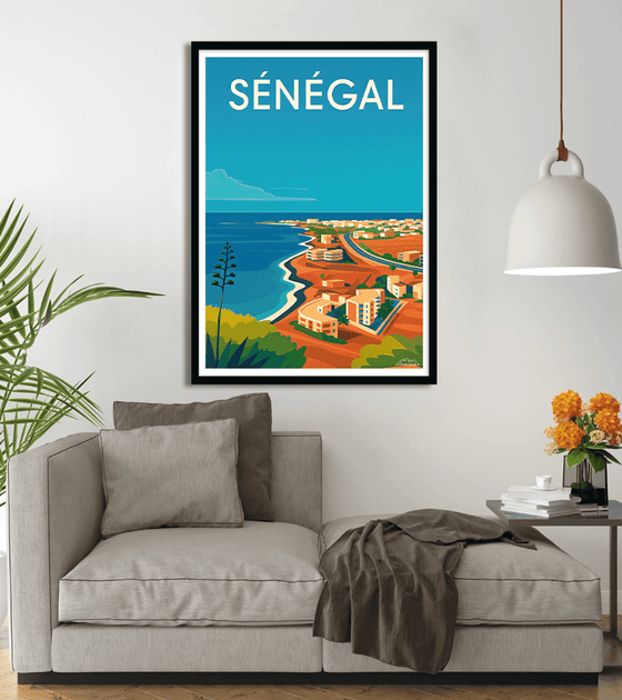 Affiche Vintage Sénégal – Le Bourlingueur