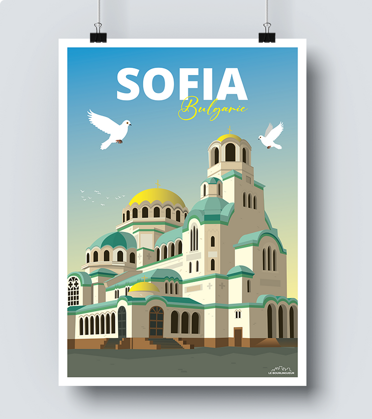 Affiche Sofia - Bulgarie – Le Bourlingueur
