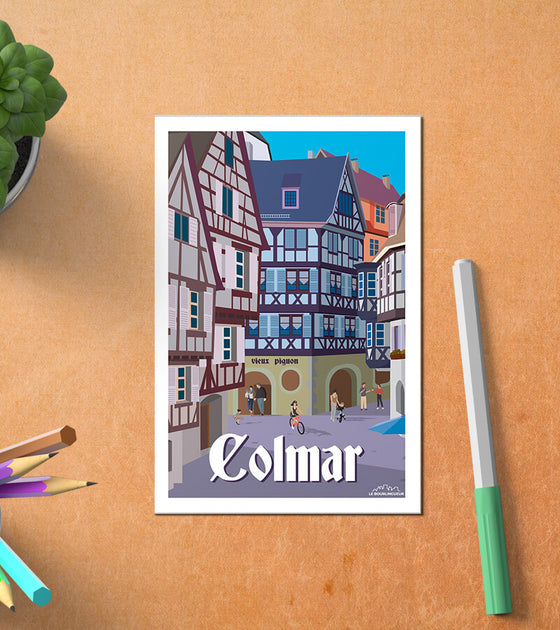 Carte postale vintage Colmar – Le Bourlingueur