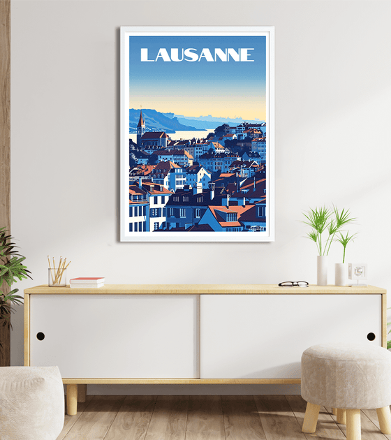 Affiche Lausanne – Le Bourlingueur