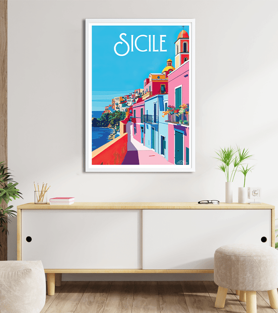 Affiche Sicile – Le Bourlingueur