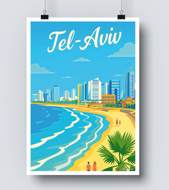 Affiche Tel Aviv – Le Bourlingueur