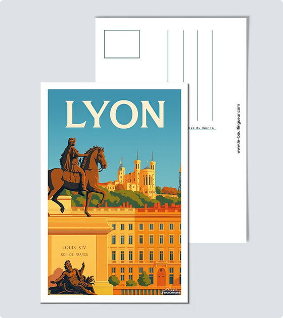 Carte Postale Centre ville de Lyon – Le Bourlingueur