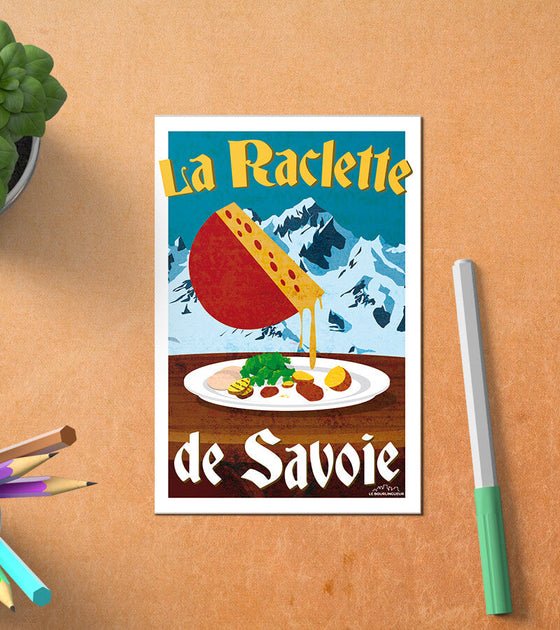 Carte postale la Raclette de Savoie | Le Bourlingueur