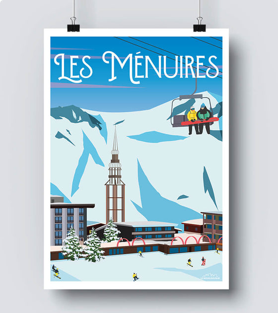 Affiche les Ménuires | Le Bourlingueur