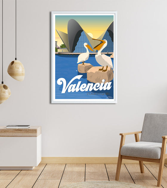Affiche Valencia - Espagne – Le Bourlingueur